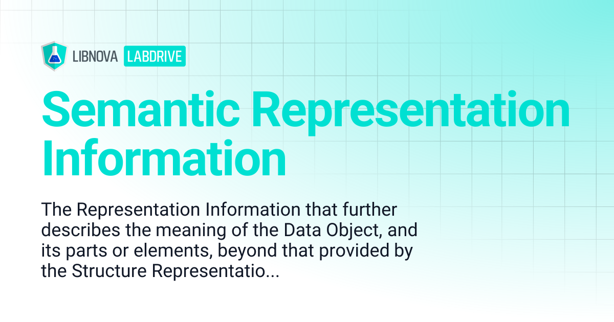 Semantic Representation Information | LABDRIVE